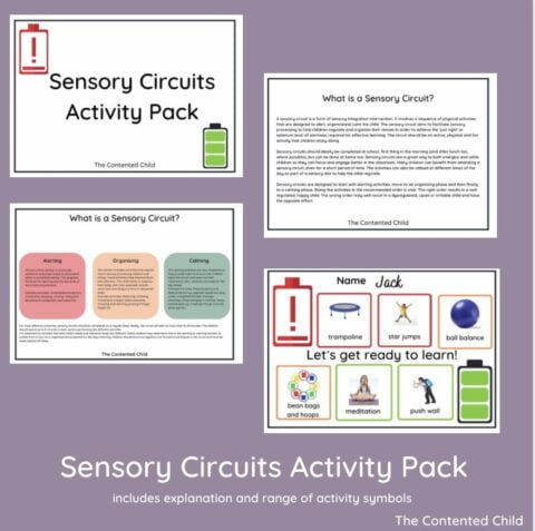 SENSORY CIRCUITS ACTIVITY PACK - The Contented Child