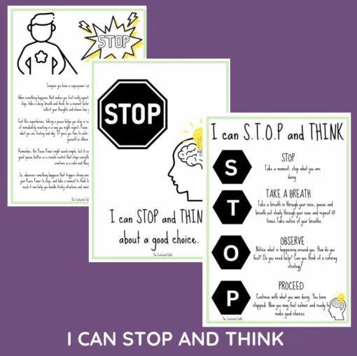 I CAN STOP AND THINK - CREATING A PAUSE - The Contented Child
