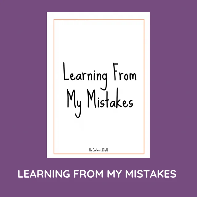 Learning From My Mistakes How Students Can Learn From Their Mistakes